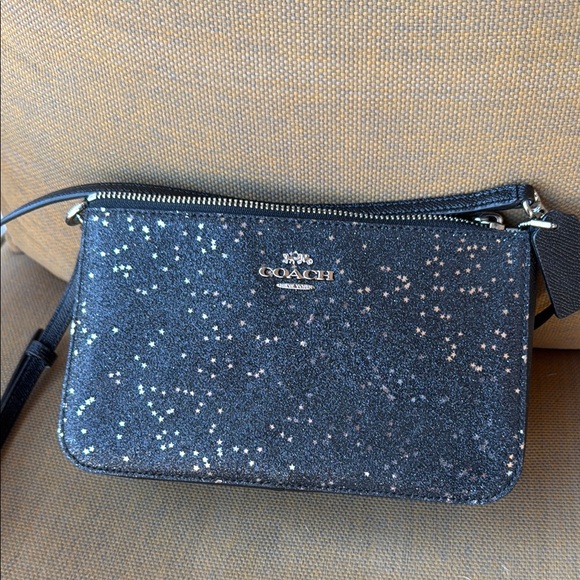 Coach | Bags | Coach Black Glitter Crossbody Bag | Poshmark